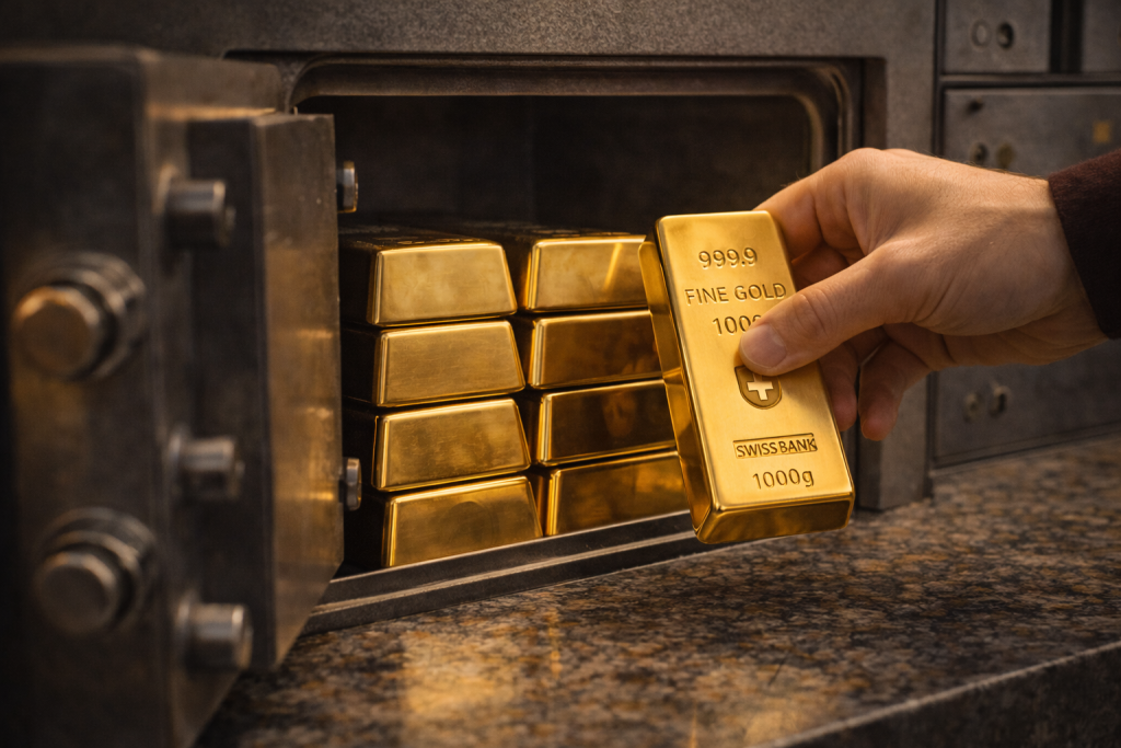 Coffre-fort personnel ou coffre en banque : le vrai comparatif - Gold.fr